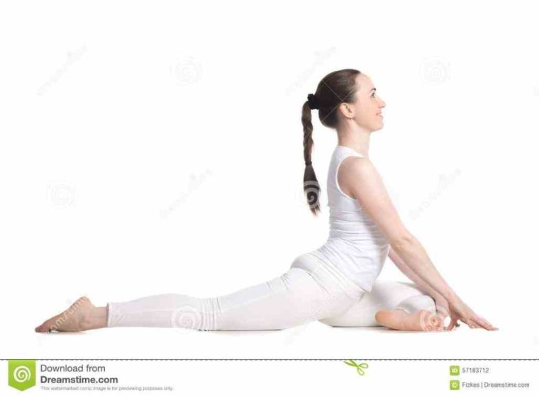 learn swan Swan Pose Yoga pose stretches the hip joints in - Work Out ...