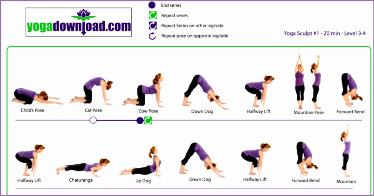 Yoga Poses for Beginners Chart Kkelan Luxury 5 Able Yoga Pose Sequences ...